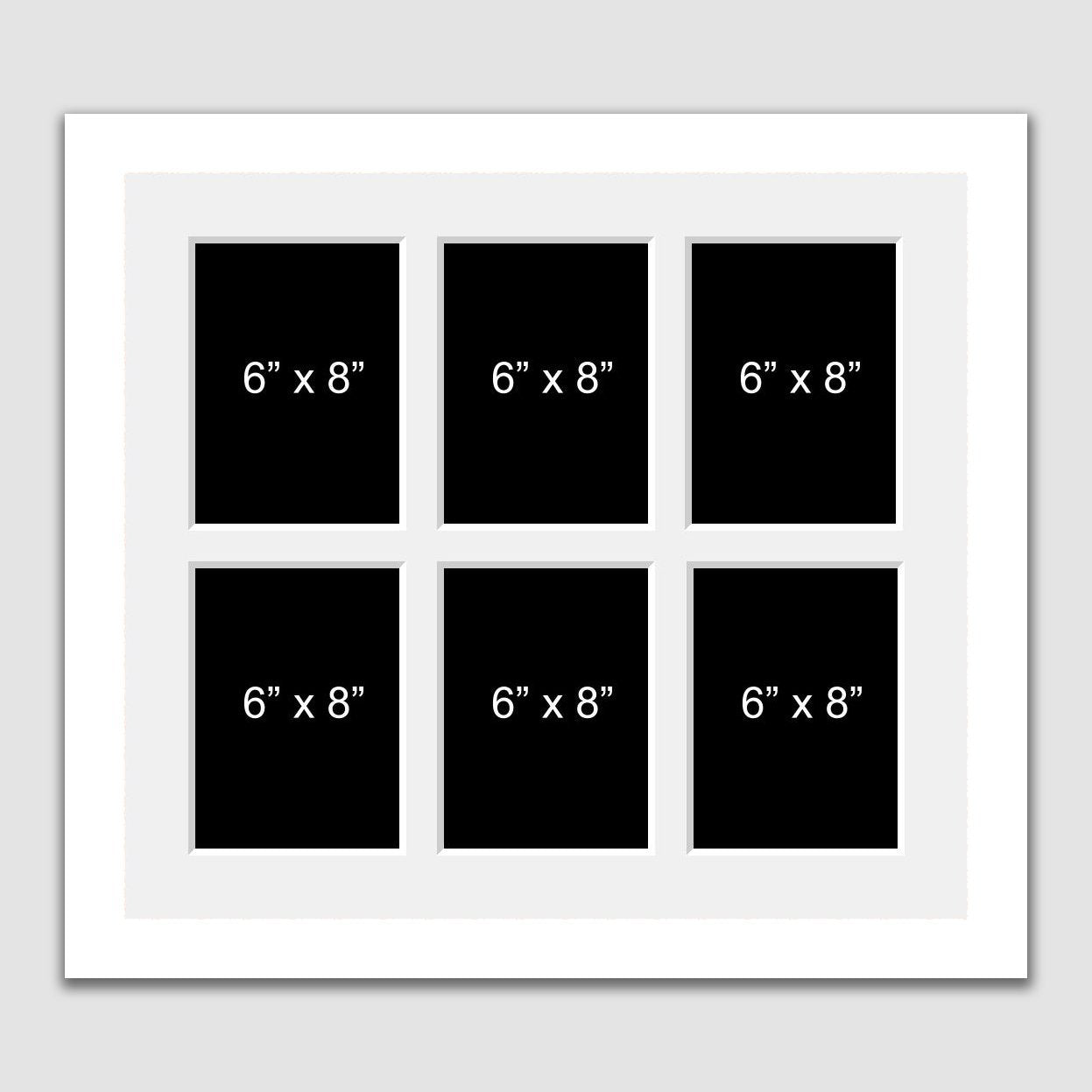 Multi Aperture Photo Frame 6 6 X 8 Photos White Frame Multi multi-aperture-photo-frame-6-6-x-8-photos-white-frame-multi