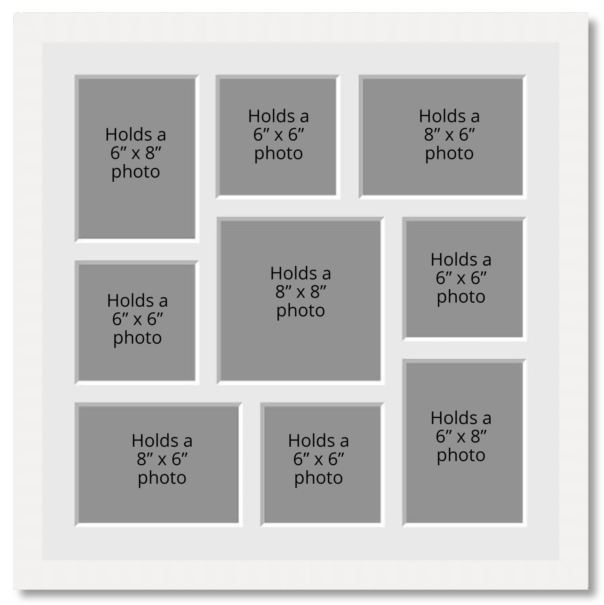 Multi Photo Frame Holds 9 Photos White Frame Multi Photo Frames multi-photo-frame-holds-9-photos-white-frame-multi-photo-frames