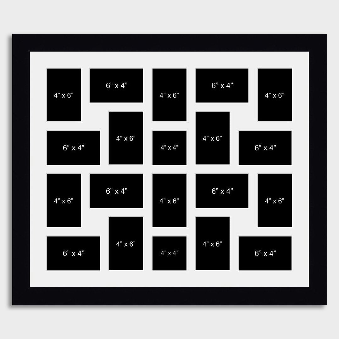 Large Multi Photo Picture Frame Holds 20 Photos In A Black Frame large-multi-photo-picture-frame-holds-20-photos-in-a-black-frame