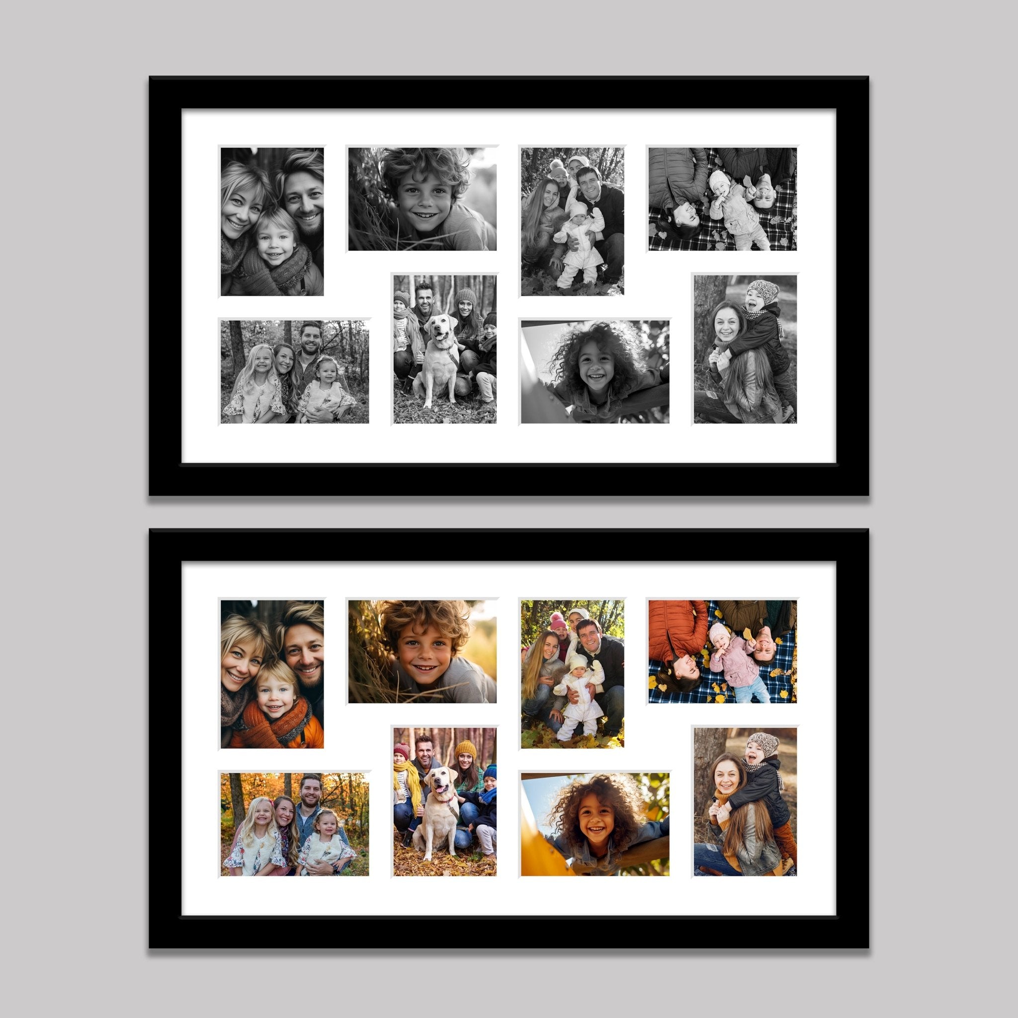 Multi-Photo Picture Frame | 8 Apertures for 7" x 5" Photos – Multi ...