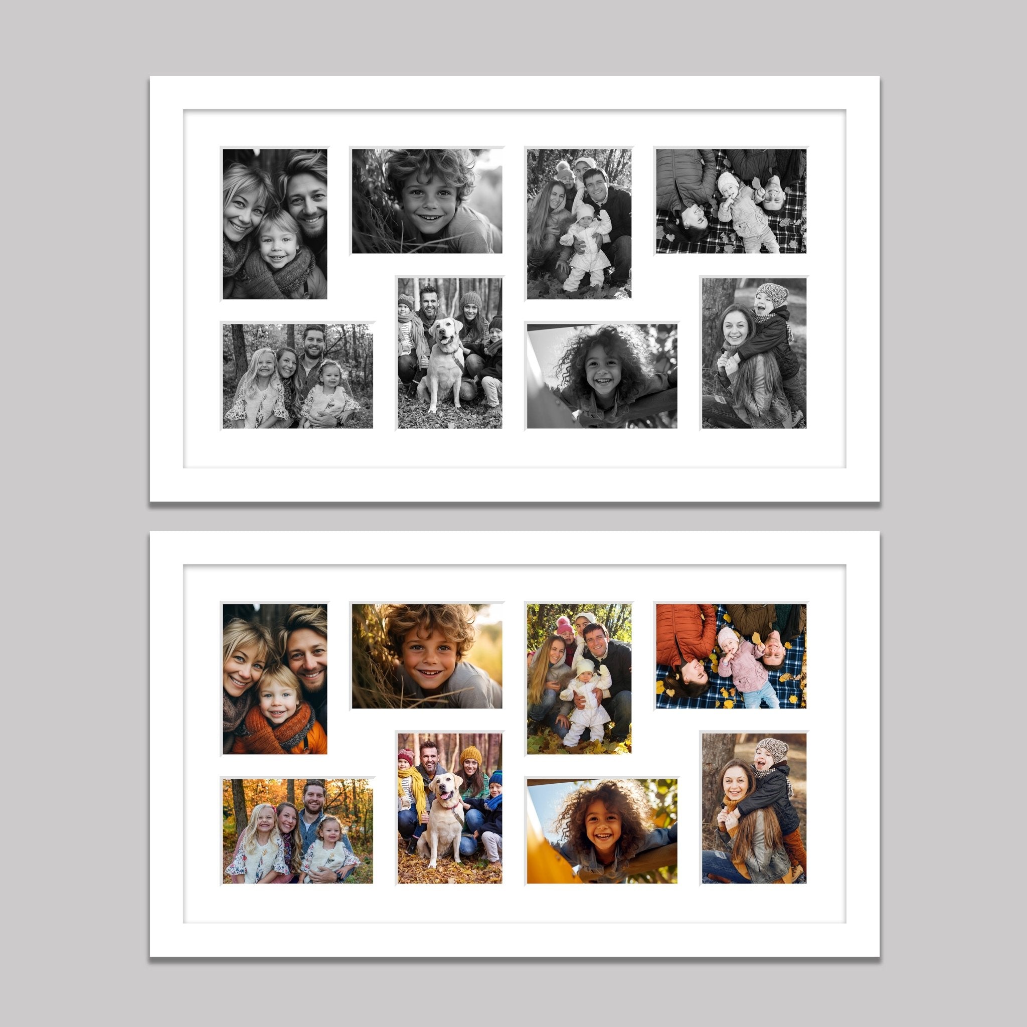 Multi-Photo Picture Frame | 8 Apertures for 7" x 5" Photos – Multi ...