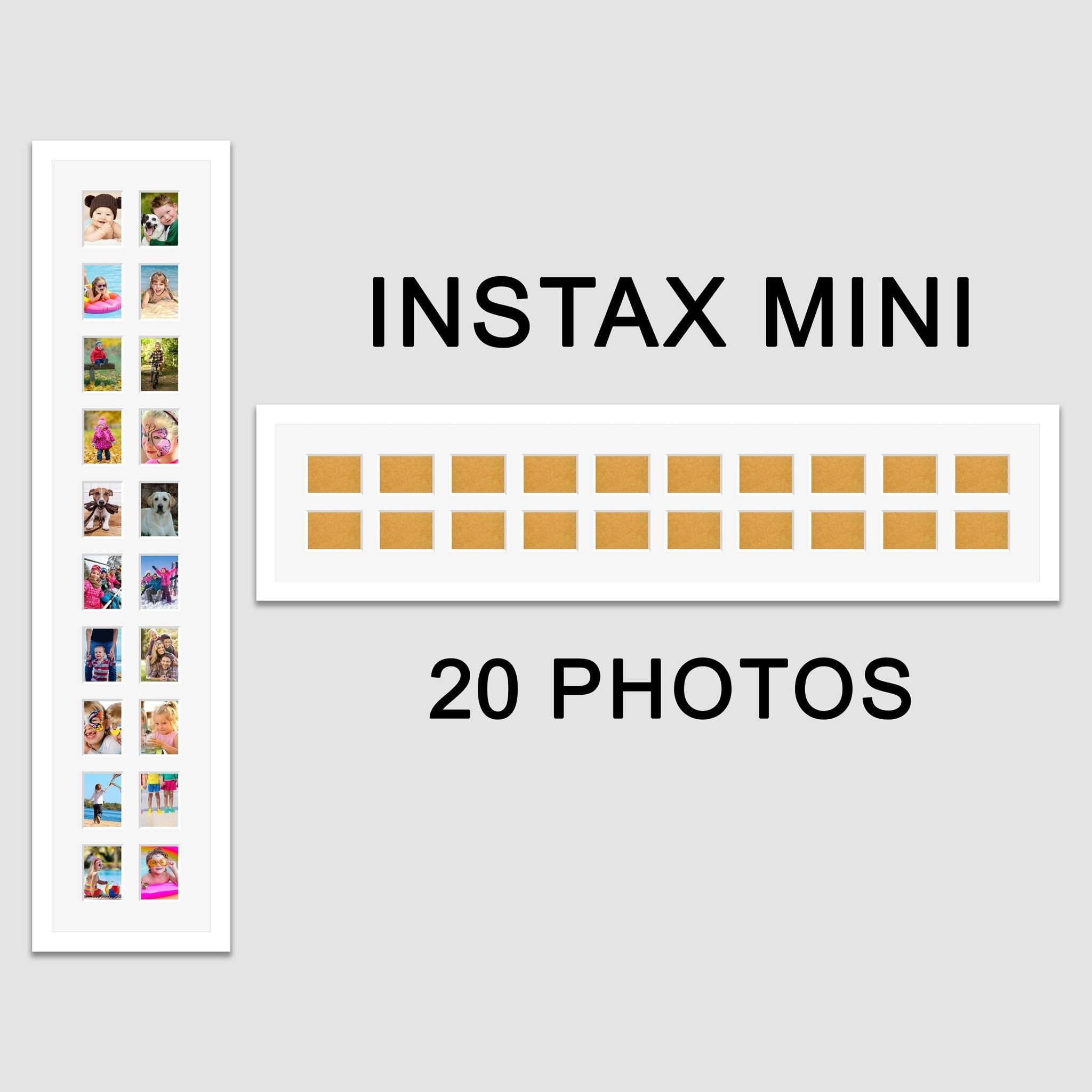 Instax Multi Frame for 20 Instax Mini Photos - White Frame – Multi ...