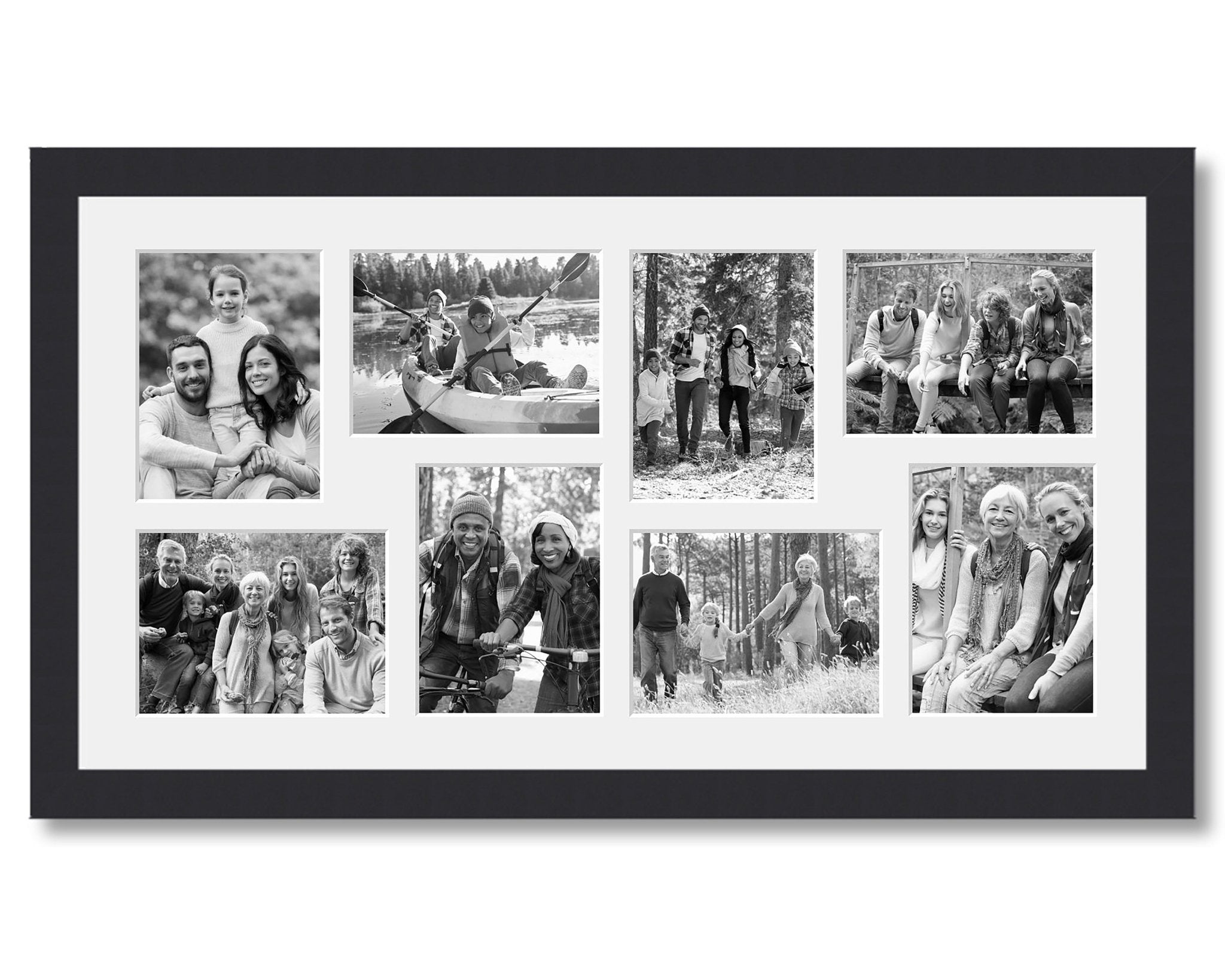 Multi-Photo Picture Frame | 8 Apertures for 8" x 6" Photos – Multi ...