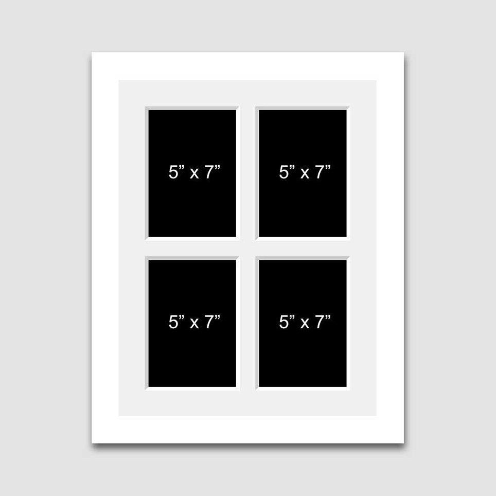 Multi-Photo Picture Frame - 4 Apertures to Hold 5" x 7" Photos – Multi ...