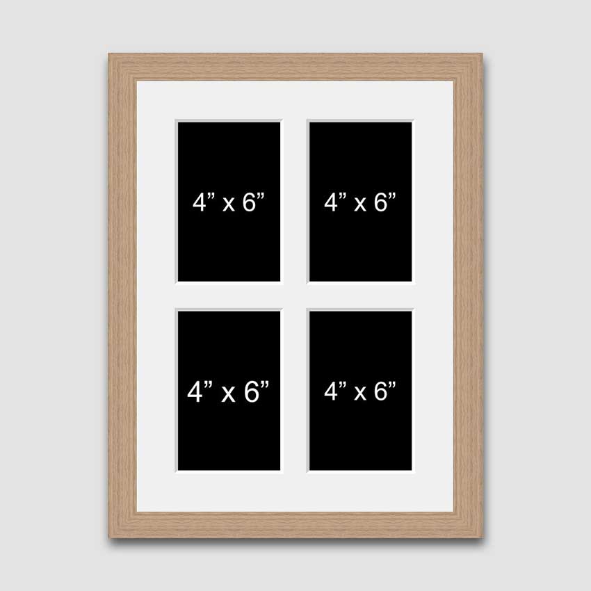 4 Aperture Multi Photo Frame | 4 - 4" x 6" Photos – Multi Photo Frames