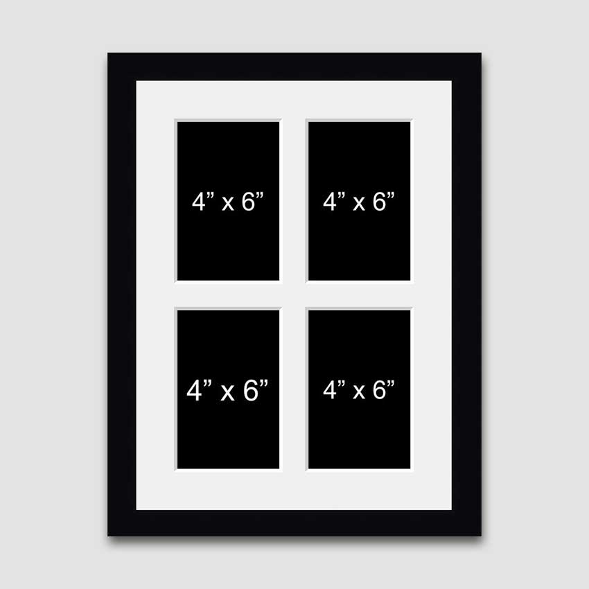 4 Aperture Multi Photo Frame | 4 - 4"x6" Size Photos – Multi Photo Frames