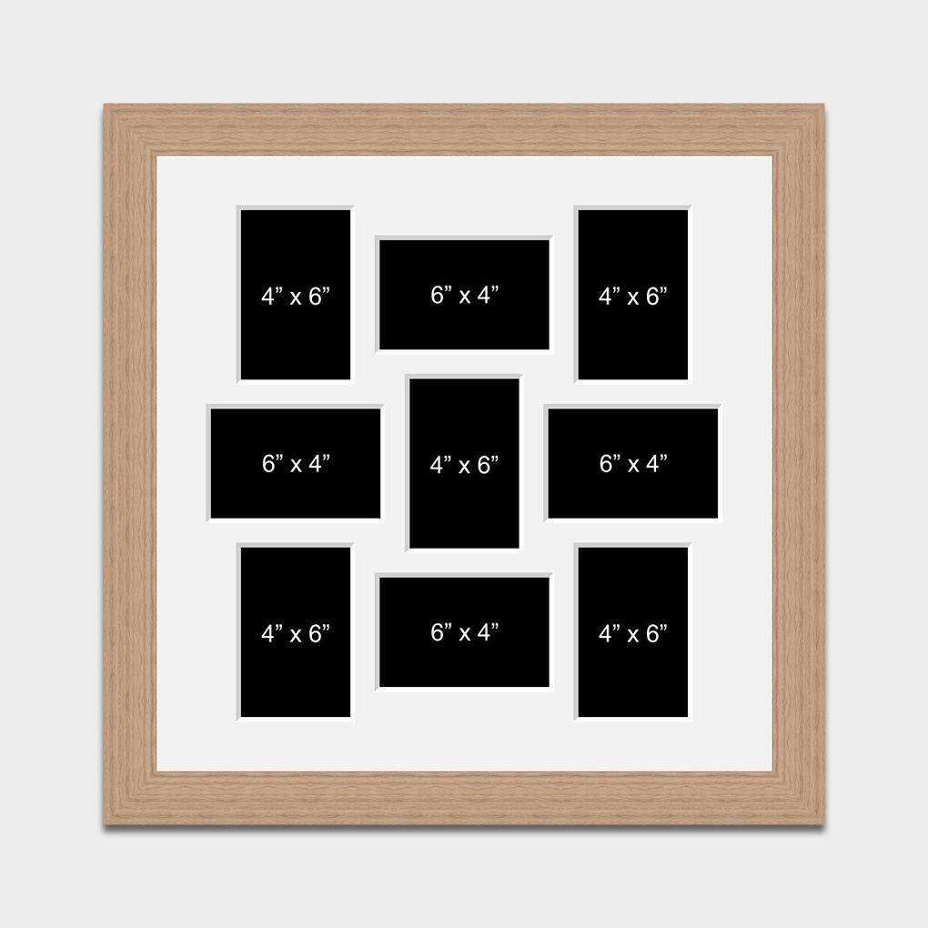 9 Aperture Multi-Photo Frame | Holds 9 - 6" x 4" Photos – Multi Photo ...