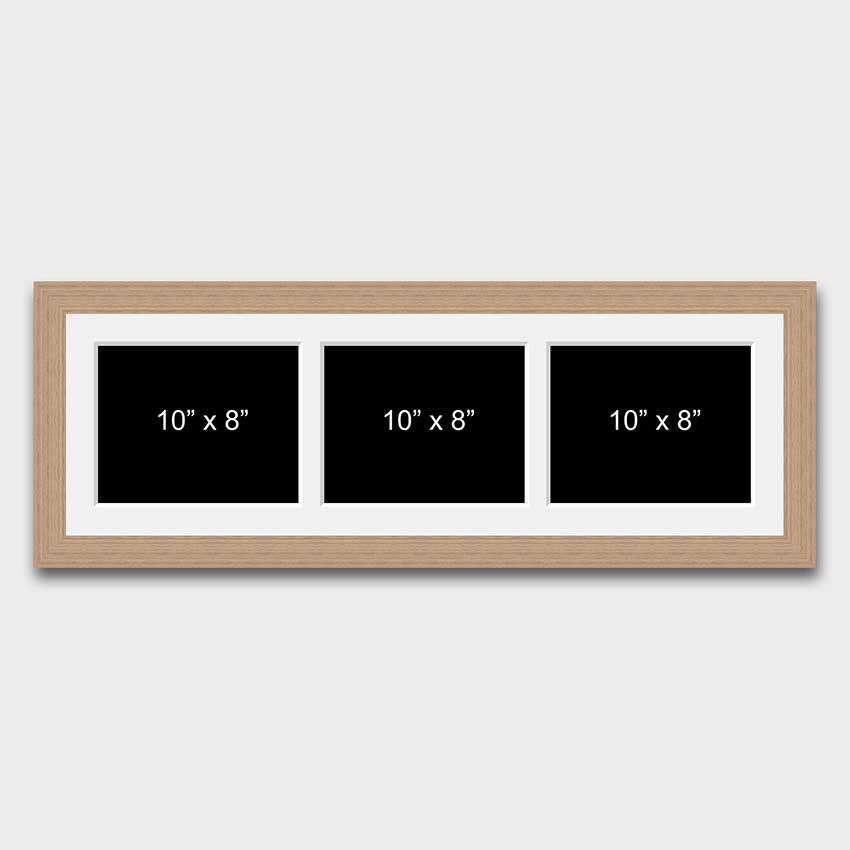3 Aperture Multi Photo Picture Frame | 3 - 10" x 8" Photos – Multi ...