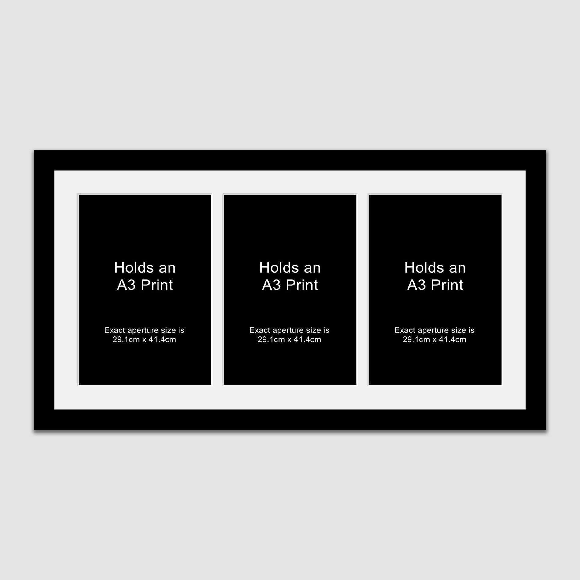 Multi-Photo Frame to hold 3 A3 | Triple A3 Frame | A3 Picture Frame ...